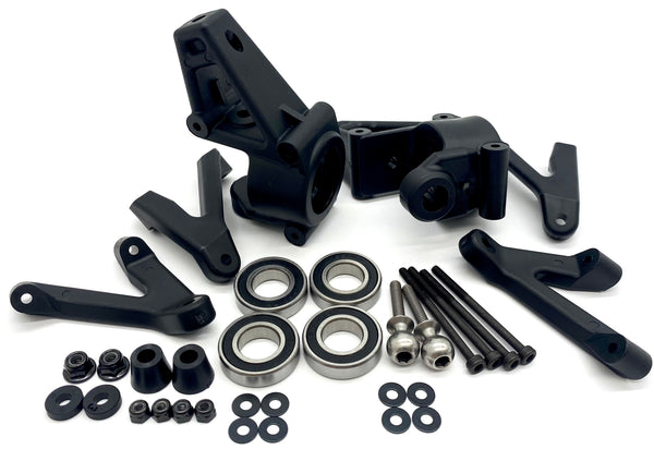 BAJA 5B SBK GAS - Front HUB CARRIER set & Bearings (supports) HPI flux ...