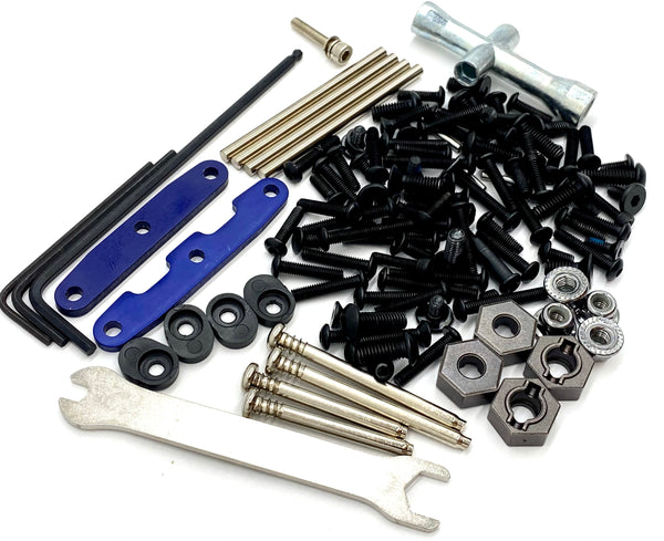 RUSTLER 4x4 SCREWS & TOOLS Set wheel nuts suspension pins VXL 67376-4 ...