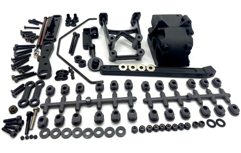 HB Racing D8 WS - REAR SUSPENSION (arm mount sway bulkhead 204850 Bugg ...