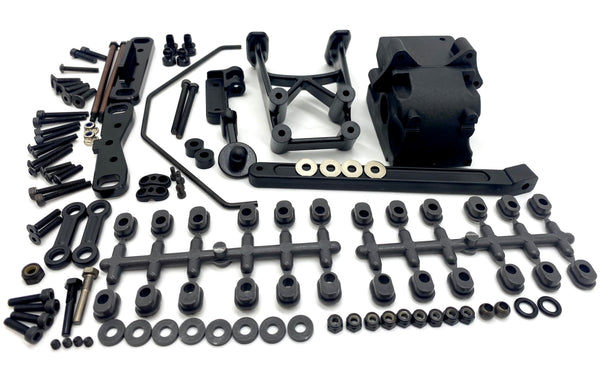 HB Racing D8 WS - REAR SUSPENSION (arm mount sway bulkhead 204850 Bugg ...