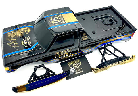X-MAXX MT BIGFOOT BODY (#0278) Shell & bumper BLACK Limited Ed 50th Tr ...