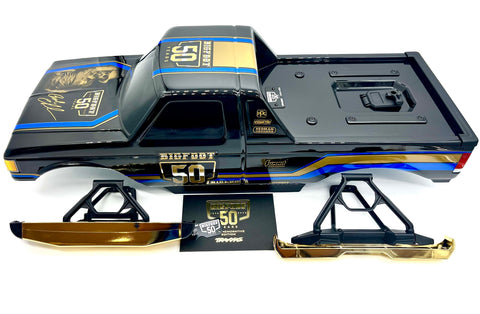 X-MAXX MT BIGFOOT BODY (#0278) Shell & bumper BLACK Limited Ed 50th Tr ...