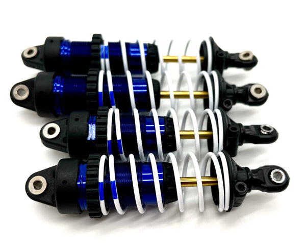 Slash Modified - SHOCKS, Front & Rear 7462 BLUE GTR w/springs Traxxas ...