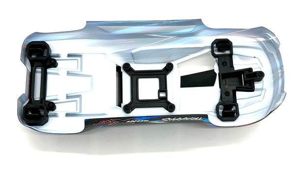 MINI-XRT BODY cover Shell (BLUE Painted ProGraphics, clipless Traxxas ...