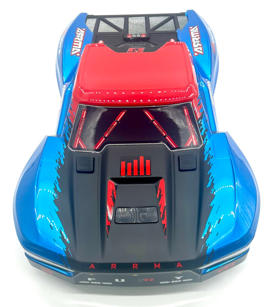 Arrma FURY 223s 2wd - Body Shell (BLUE/Red 1/10 FURY Painted Decaled T ...