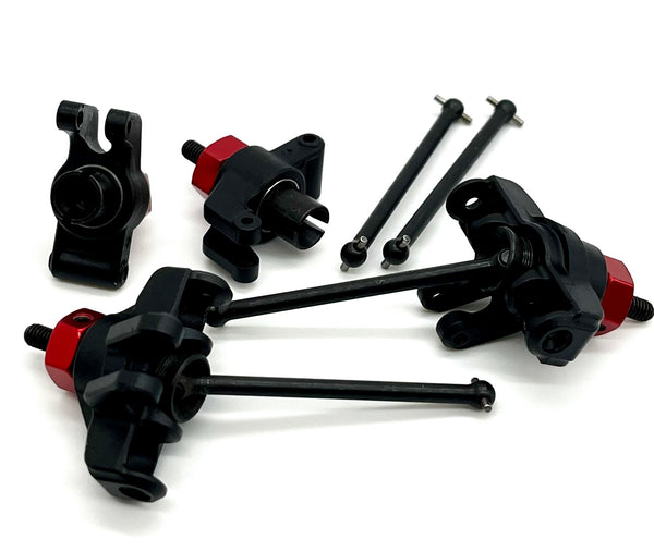 Arrma TYPHON GROM BLX - DRIVESHAFTS front/rear hubs axles granite ARA2 ...