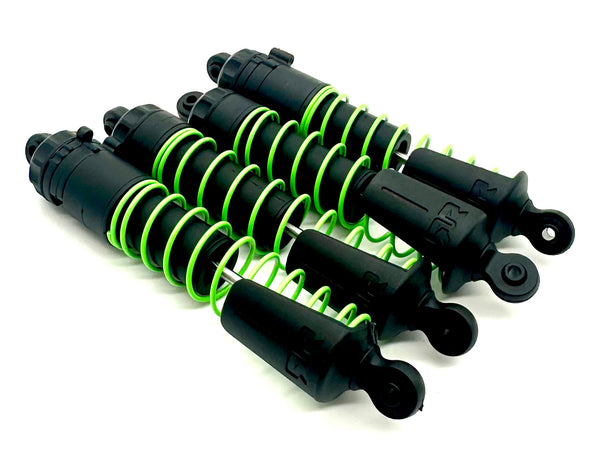 Arrma QUAKE 2wd - Shocks (Green) assembled front & rear set springs go ...