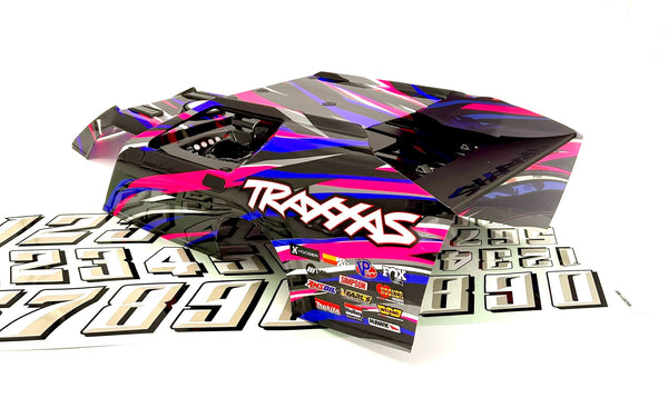 Slash Modified - BODY, Dirt Oval Racer, PINK, complete w/decals 10411 ...