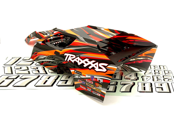 Slash Modified - BODY, Dirt Oval Racer, ORANGE, complete w/decals 1041 ...