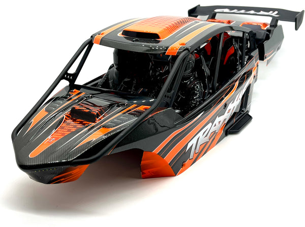 SAND CAR BODY & CAGE (Orange Painted Funco Pro Scale Traxxas 109076-4 ...