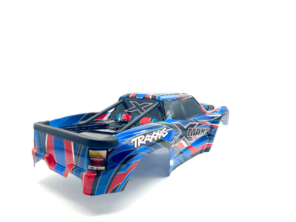 X-MAXX BODY cover Shell (2024 Blue Painted ProGraphics Shell 77086-4 ...