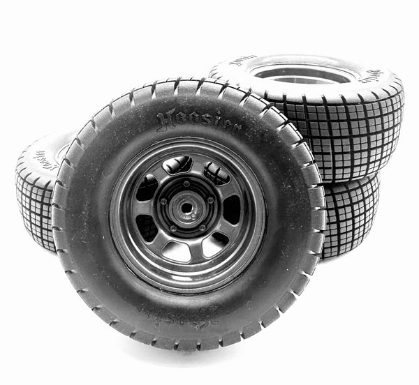 Slash Modified - TIRES & WHEELS, front rear Hoosier glued Tyres Traxxa ...