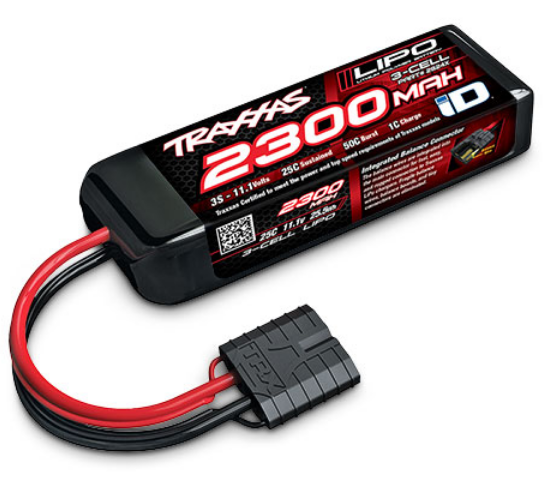 MINI-XRT 11.1v 3s LiPo Battery (2300mAh 3-Cell 25c 2824x Traxxas 10807 ...