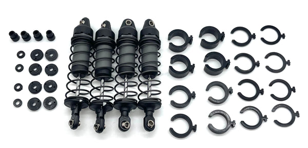 MINI-XRT Shocks, springs Dampers Frt/Rear Set 4 Mini-maxx Traxxas 1080 ...