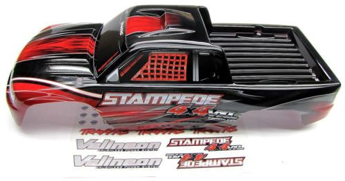 fits Stampede 4x4 VXL BODY Shell (RED, brushless & Includes decal ) 67 ...
