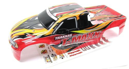 CLASSIC T-maxx 2.5 BODY shell (RED & Orange w/ Decals Prographix 49104 ...