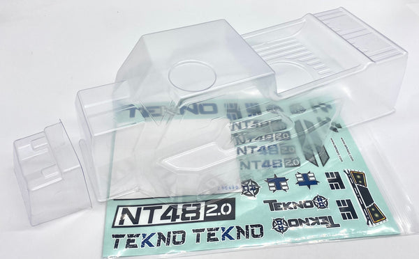 Tekno NT48 CLEAR BODY shell cover & Window Mask (TKR9445B) TKR9400 ...