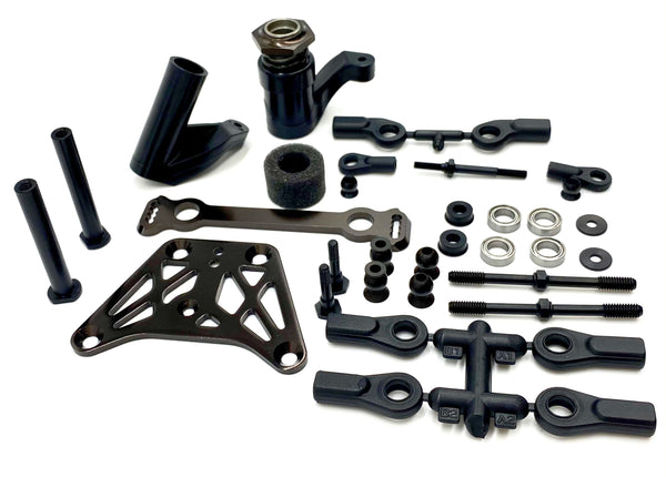 Kyosho Inferno MP10e - STEERING SET (BELL CRANK servo saver plate KYO3 ...