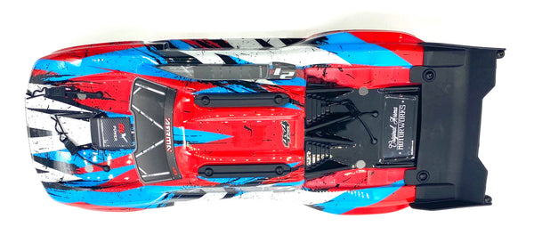 Arrma VORTEKS 4x4 3s BLX - Body Shell (Red/White painted decalled ARA4 ...