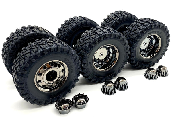 TRX-6x6 Flatbed HAULER - TIRES & Wheels (Assembled 2.2" 8874 88086-4 ...