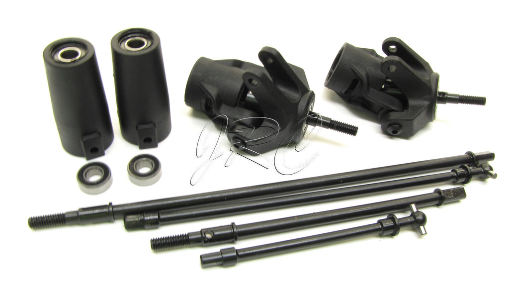 Axial SMT10 Grave Digger AXLES & KNUCKLES driveshafts Dogbone wraith A ...