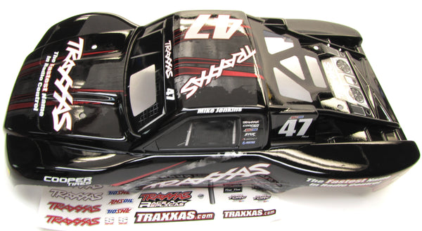 Nitro Slash BODY Shell (Black #47 Mike Jenkins 4414 & Decal 44056-3 ...