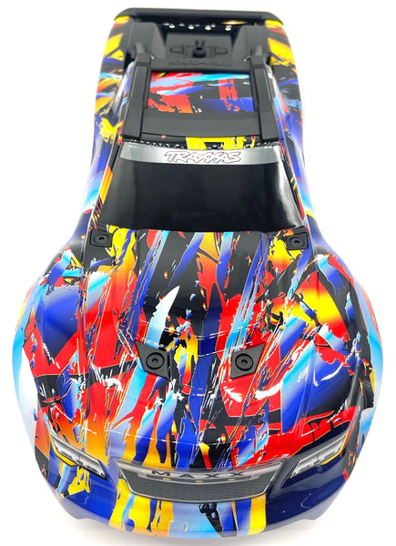 1/10 Wide-MAXX BODY cover Shell (Rock n Roll Painted ProGraphics, clip ...