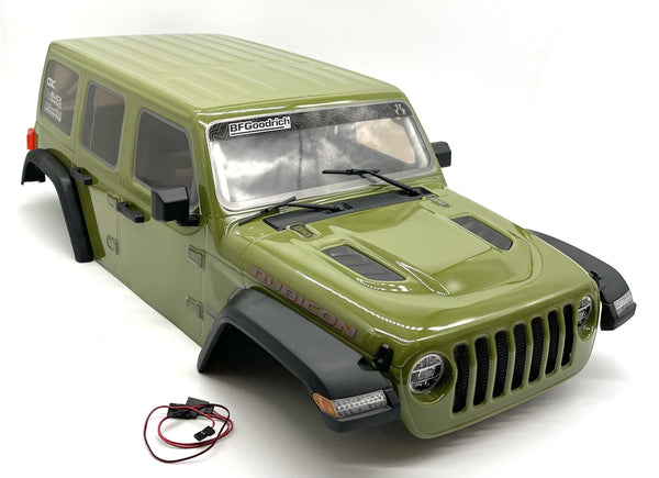Axial SCX6 Jeep Wrangler BODY, w/ Interior, rollcage, exterior details ...