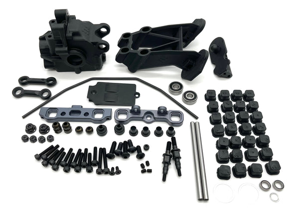 Tekno EB48 REAR SUSPENSION (Bag D&E) (Sway Bar, Gear box, hinge pin br ...